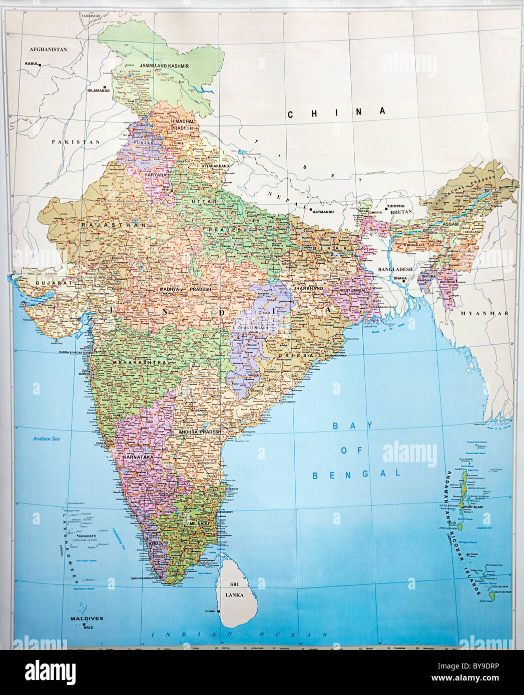 Outline maps of india hi-res stock photography and images - Alamy