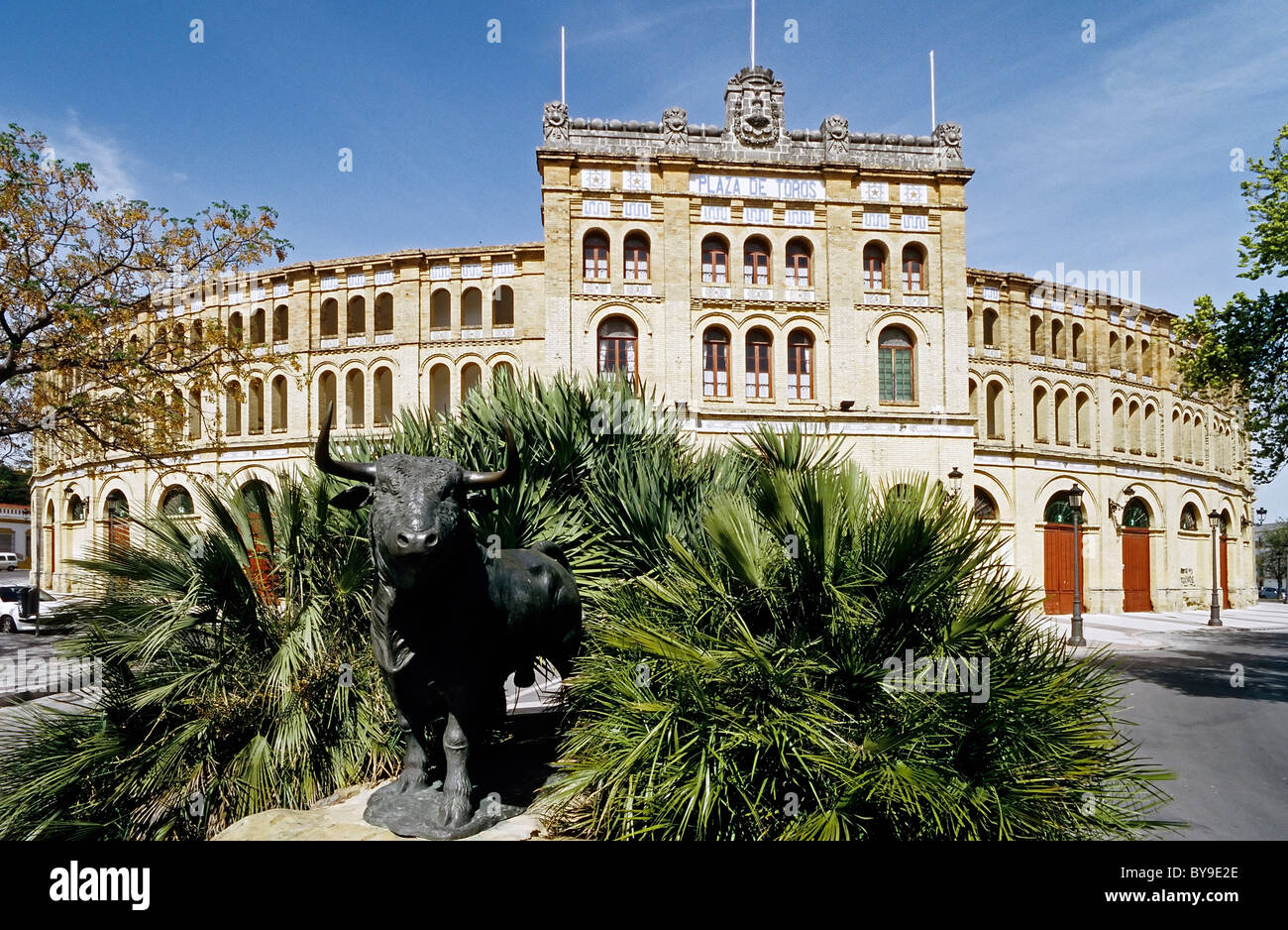 Bullring in El Puerto de Santa Maria, Cadiz, Costa de la Luz, Andalusia ...