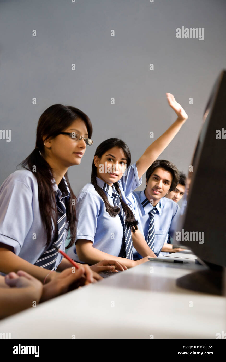 Students in a computer lab Stock Photo - Alamy
