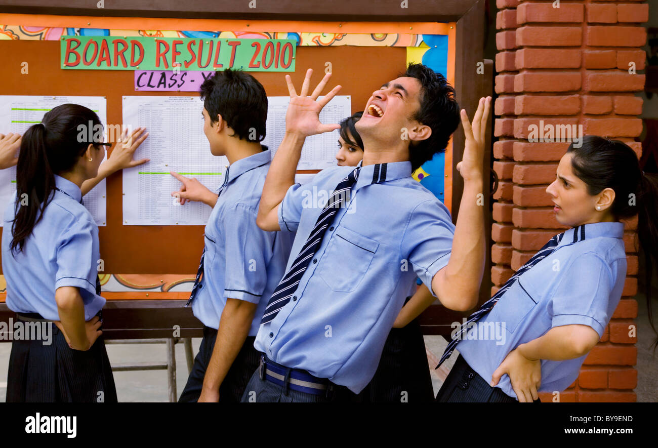 Student rejoicing after the exam results Stock Photo - Alamy