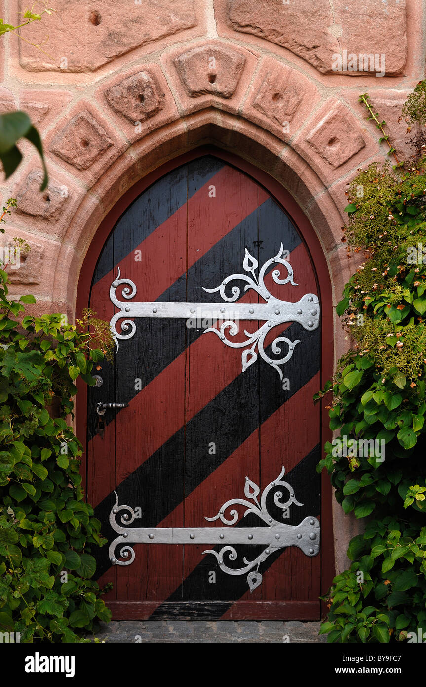 Entrance gate of Schottenturm tower, 1884, named after the castle's ...