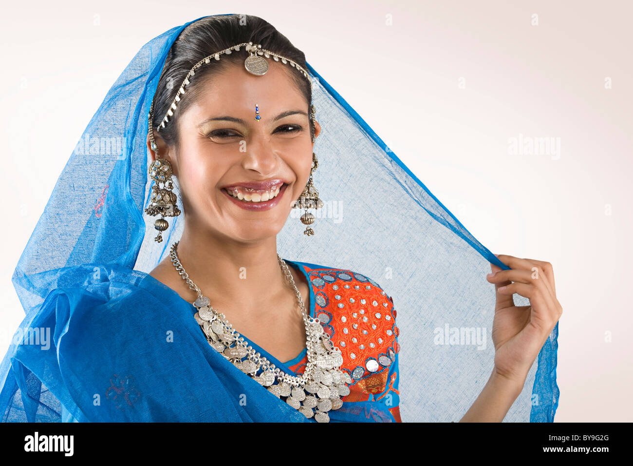 Portrait of a Gujarati woman Stock Photo - Alamy