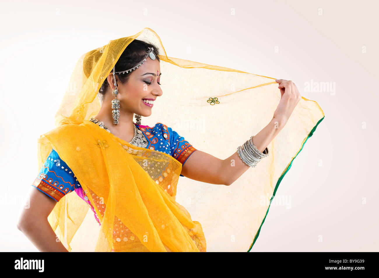 Portrait of a Gujarati woman Stock Photo - Alamy