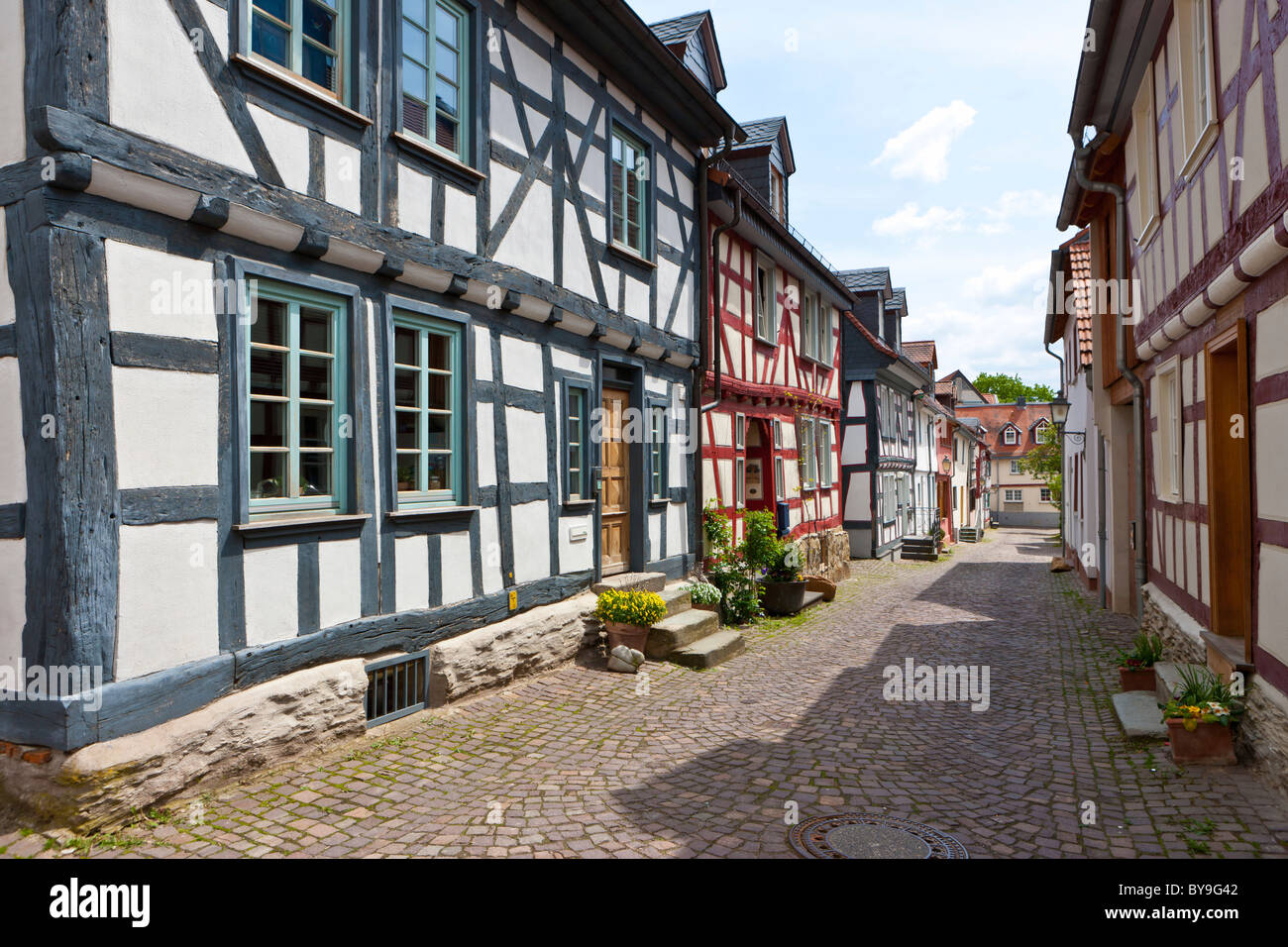 Idstein german half timbered house road hi-res stock photography and ...
