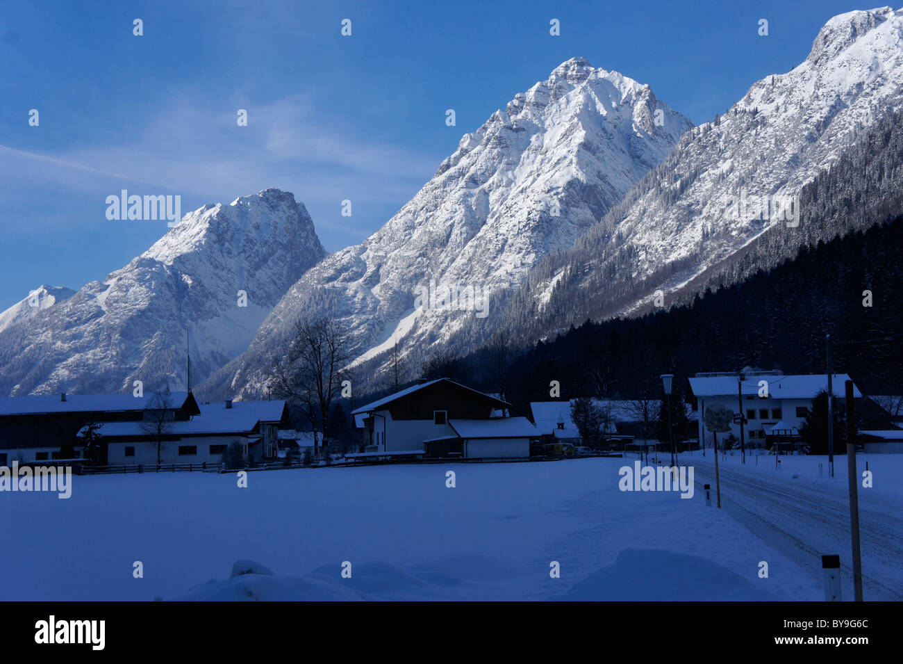 At Leutasch in Winter, Tirol, Austria Stock Photo - Alamy