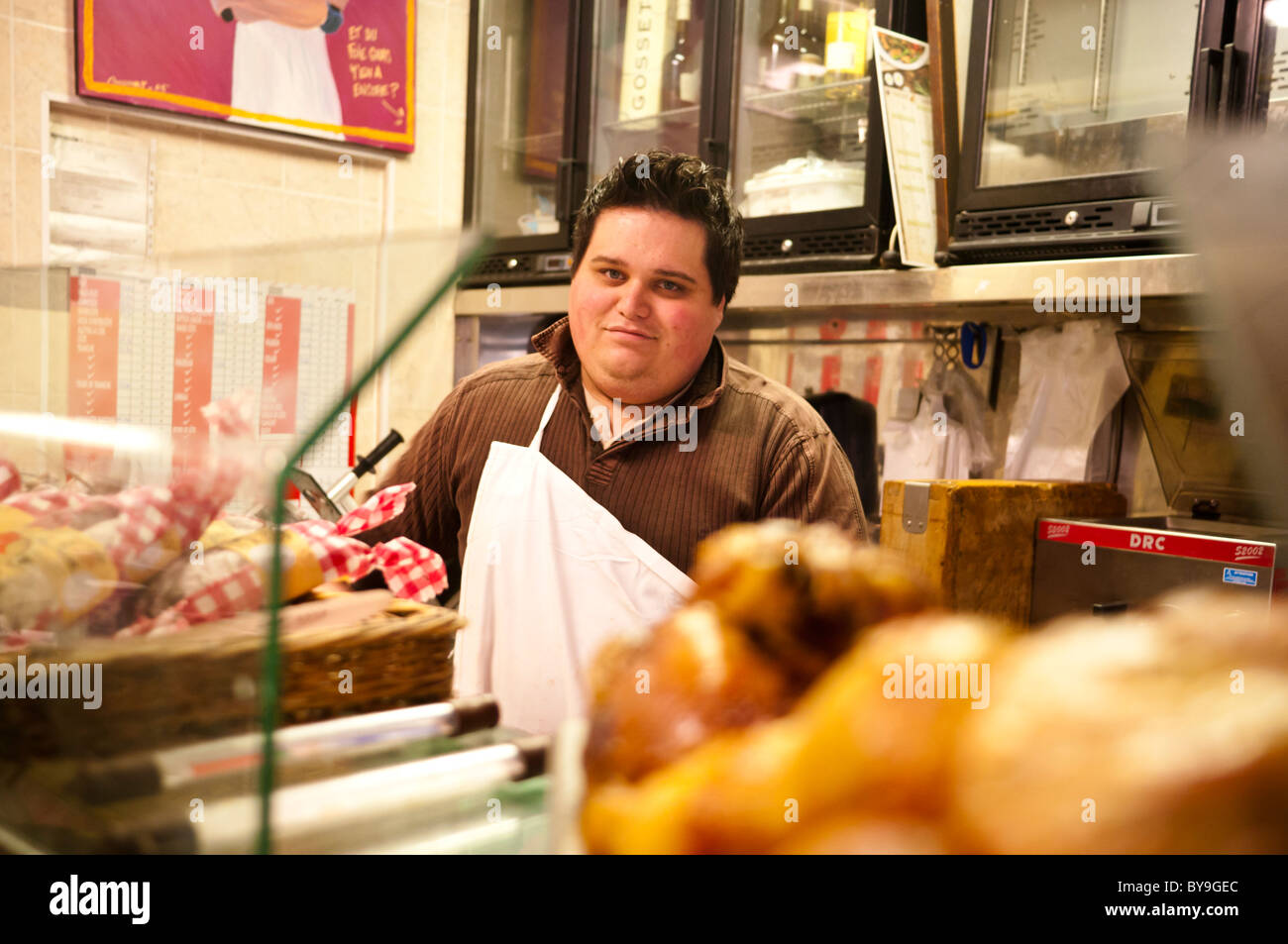 Young Butcher in Montmartre, Paris, France Stock Photo - Alamy