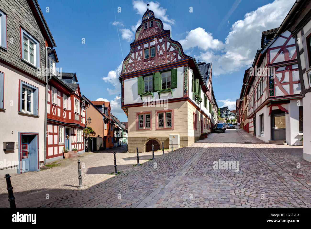 Idstein, German Half-Timbered House Road, Rheingau-Taunus district ...