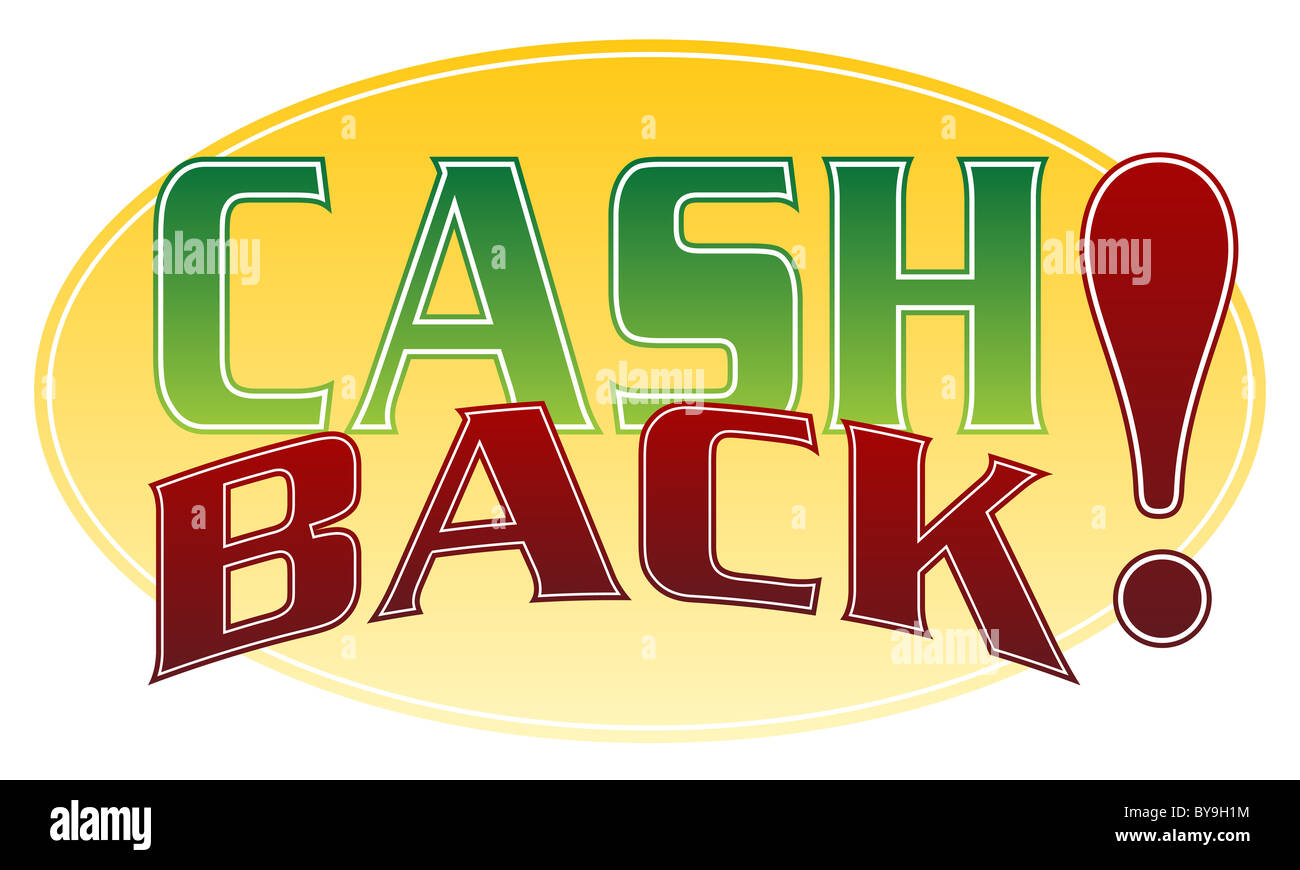 An image of a cash back message Stock Photo - Alamy