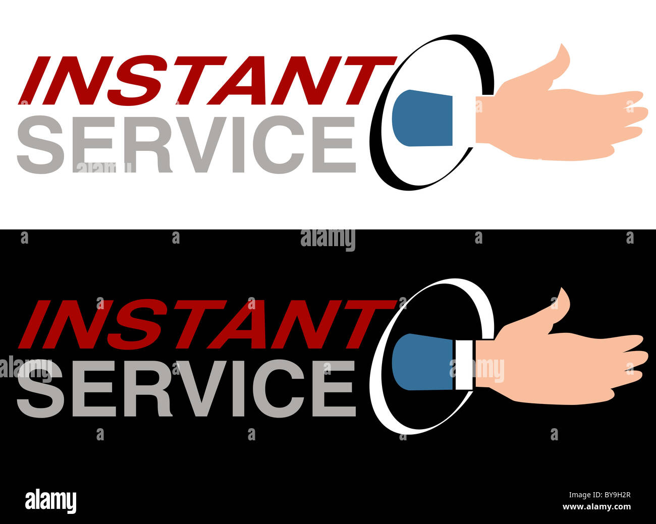 An image of a instant service message Stock Photo - Alamy