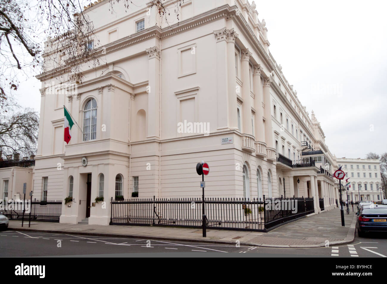 The Mexican Embassy, Belgrave Square, London Stock Photo - Alamy