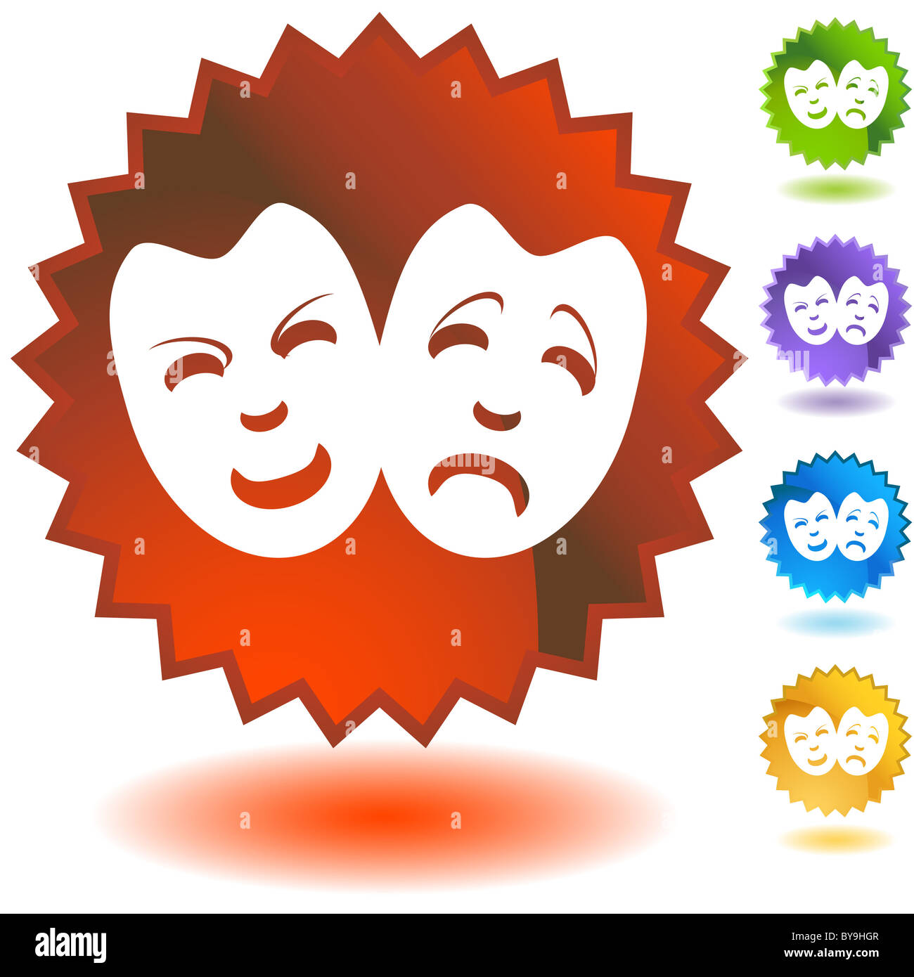 Laughing crying masks hi-res stock photography and images - Alamy