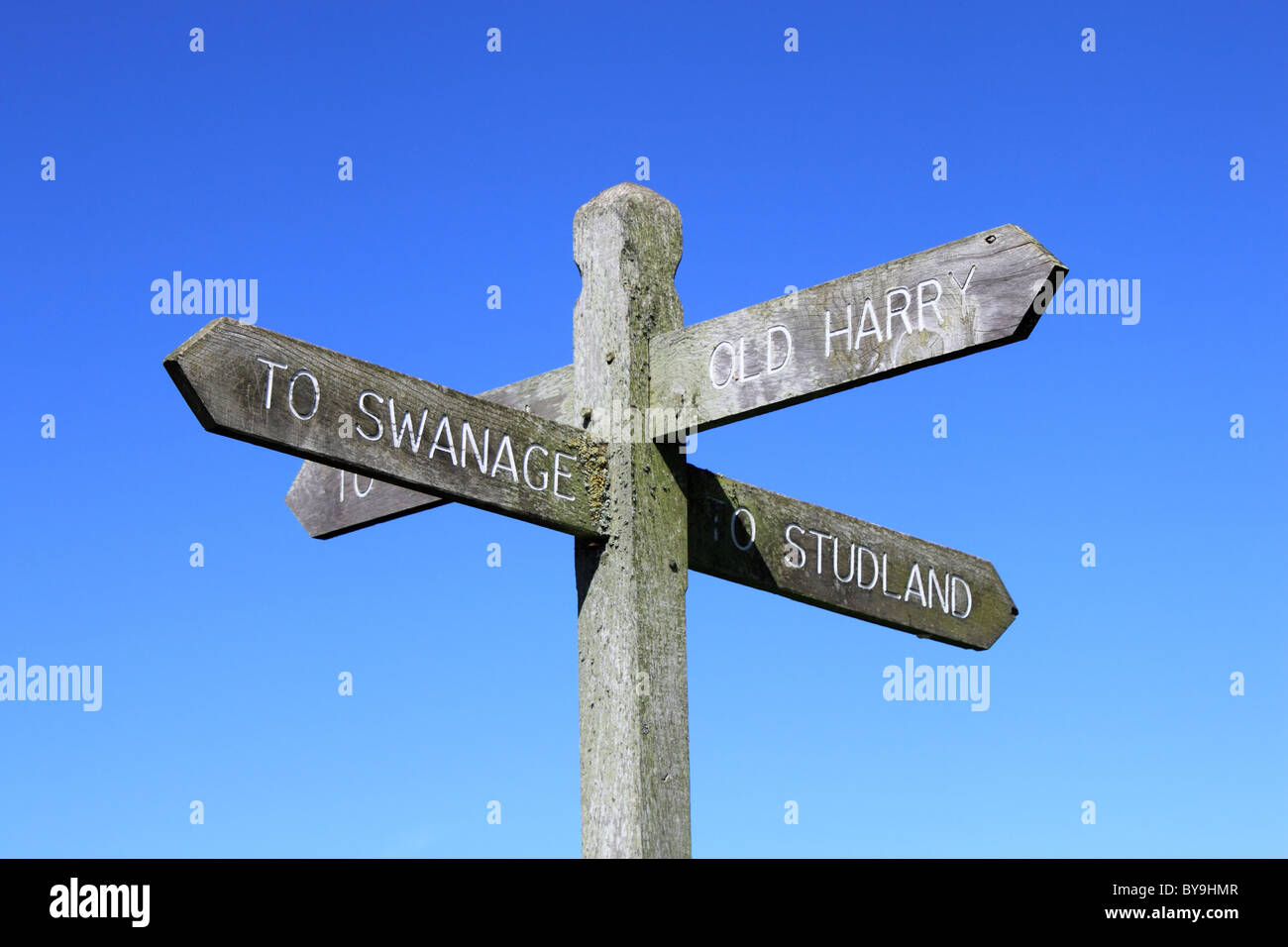 Studland uk sign signs signpost signposts hi-res stock photography and ...