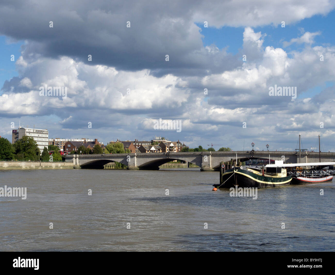 united kingdom west london putney bridge Stock Photo - Alamy