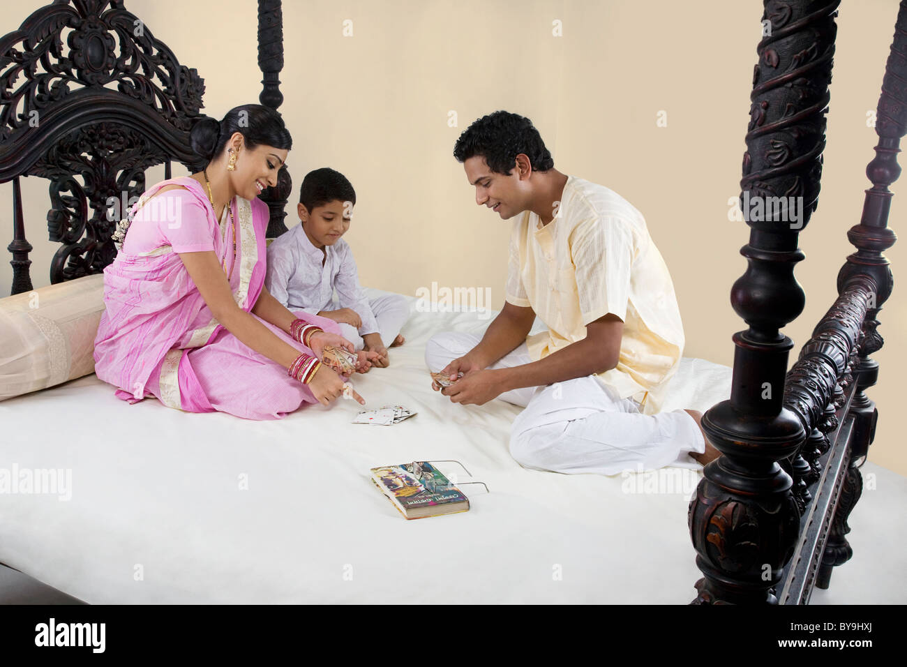 Bengali family playing cards Stock Photo - Alamy