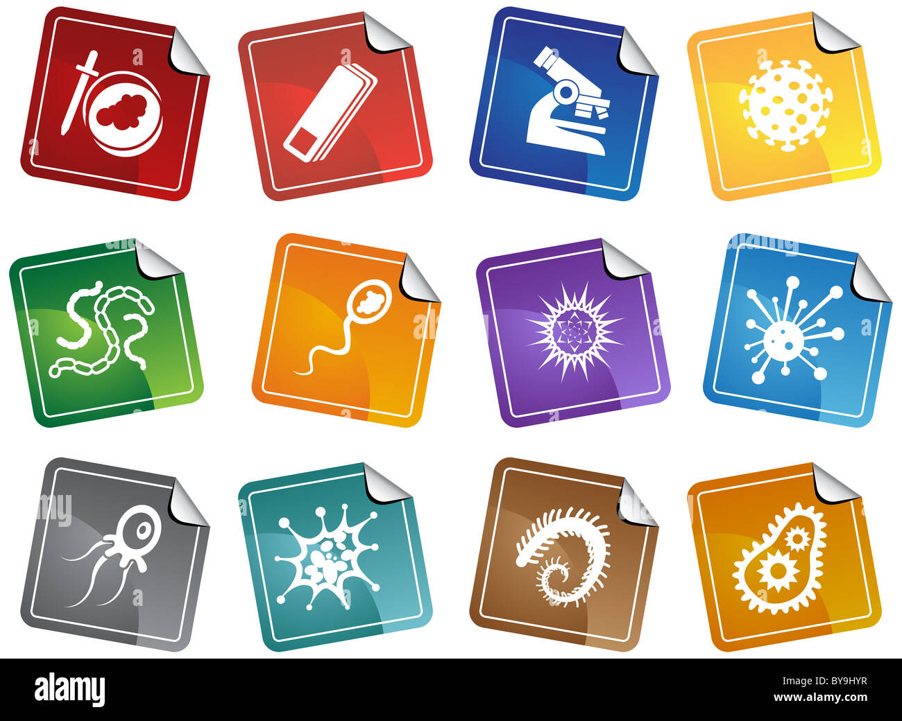 An image of microscopic icons Stock Photo - Alamy