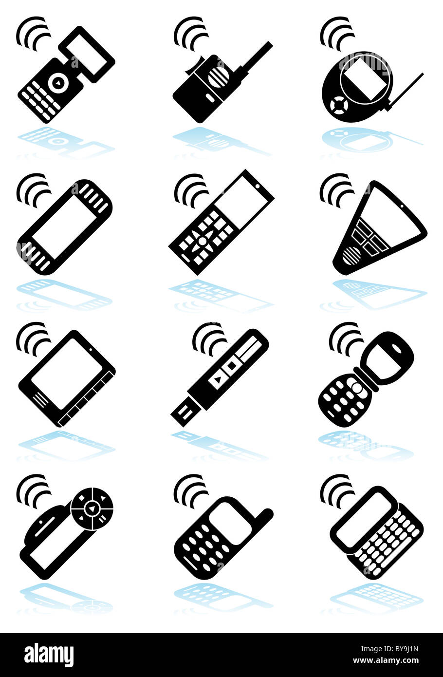 An image of wireless electronic devices Stock Photo - Alamy