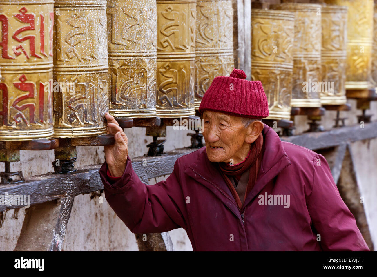Woman spinning mani wheel hi-res stock photography and images - Alamy