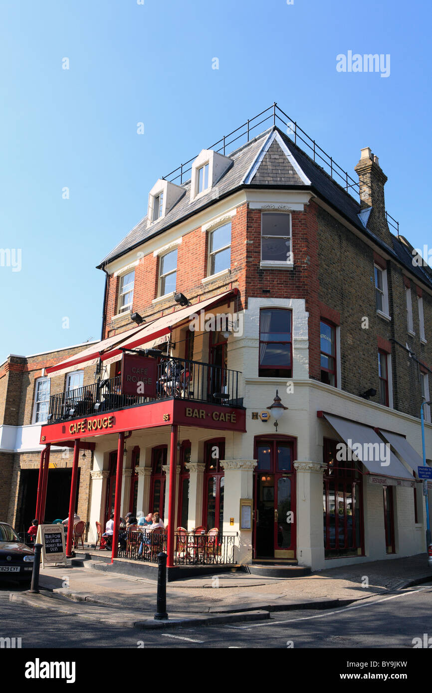 united kingdom west london chiswick cafe rouge at strand on the green ...