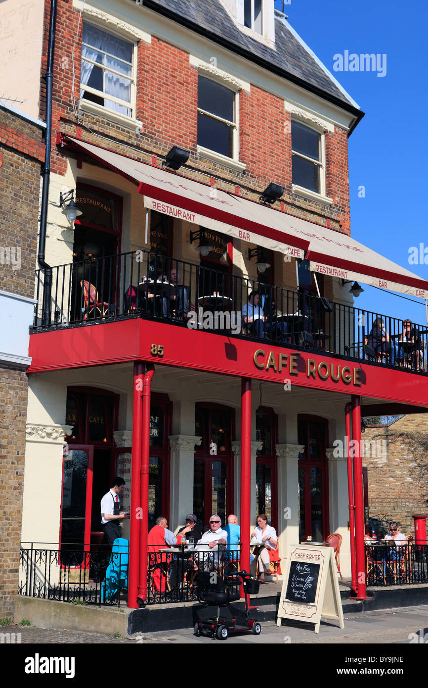 united kingdom west london chiswick cafe rouge at strand on the green ...