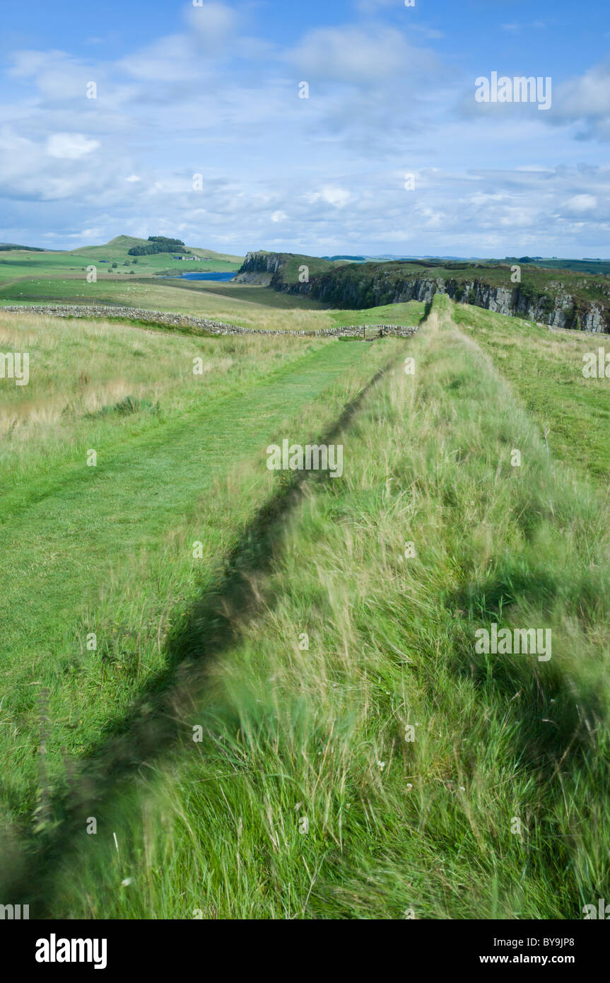 Remains Of The Roman Hadrians Wall High Resolution Stock Photography ...