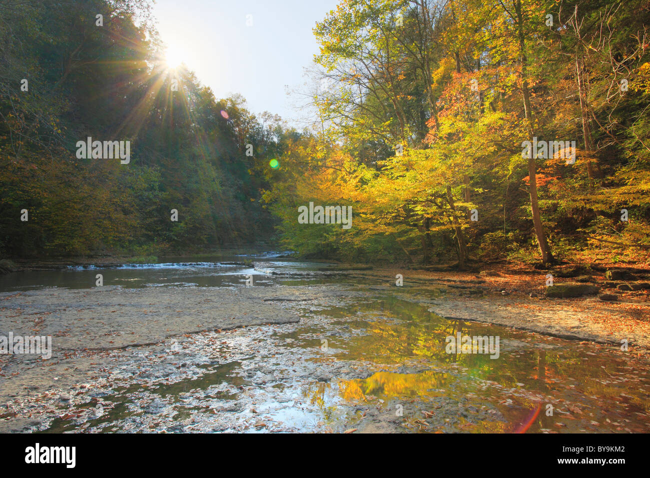 River Trail, Falling Water River above Big Falls, Burgess Falls State ...