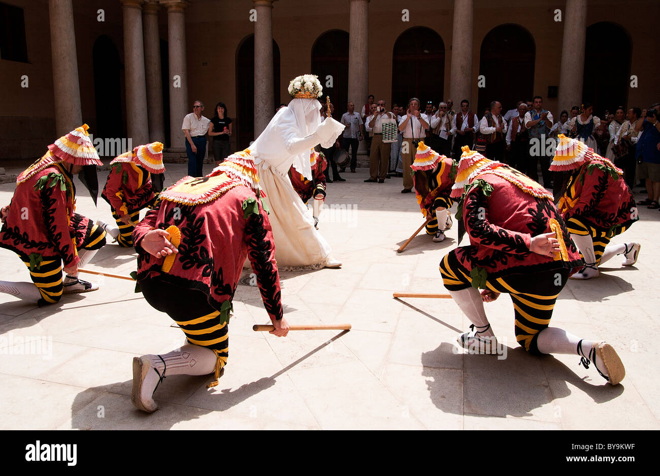 Medieval dance that takes part in the Corpus Christi procession in ...