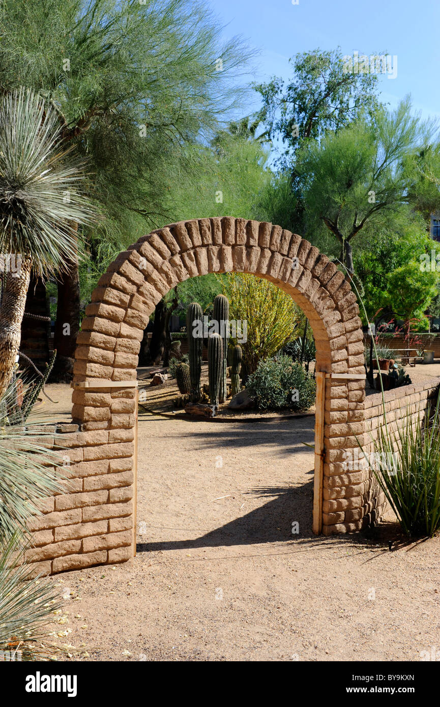 Arch in Garden Area around State Capitol Buildings Phoenix Arizona ...