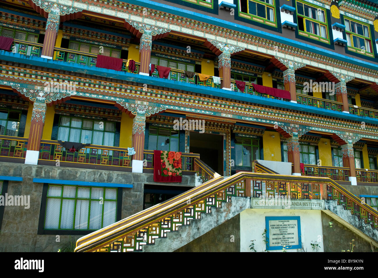 The residential section for monks and students of Tibetan Buddhism at ...