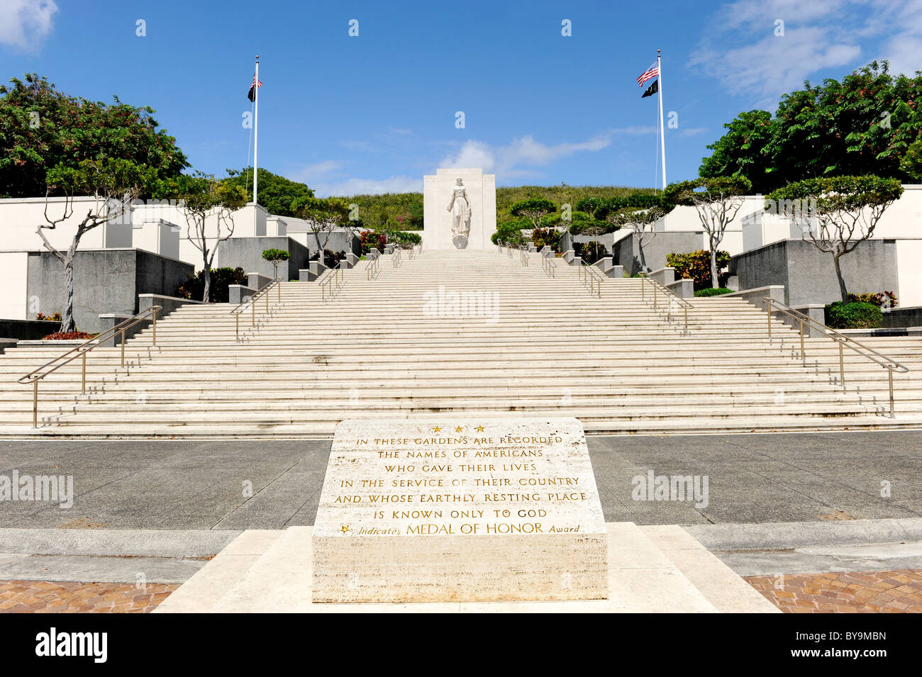 Punchbowl national memorial cemetery pacific High Resolution Stock ...