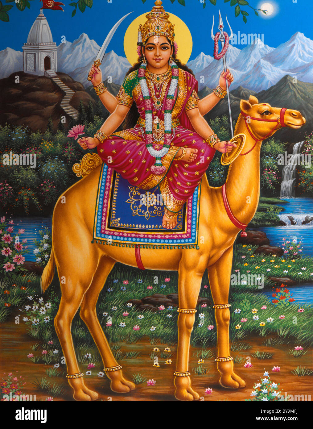 Dasama Poster Goddess Dasha Ma with Camel - popular Gujarat Goddess ...