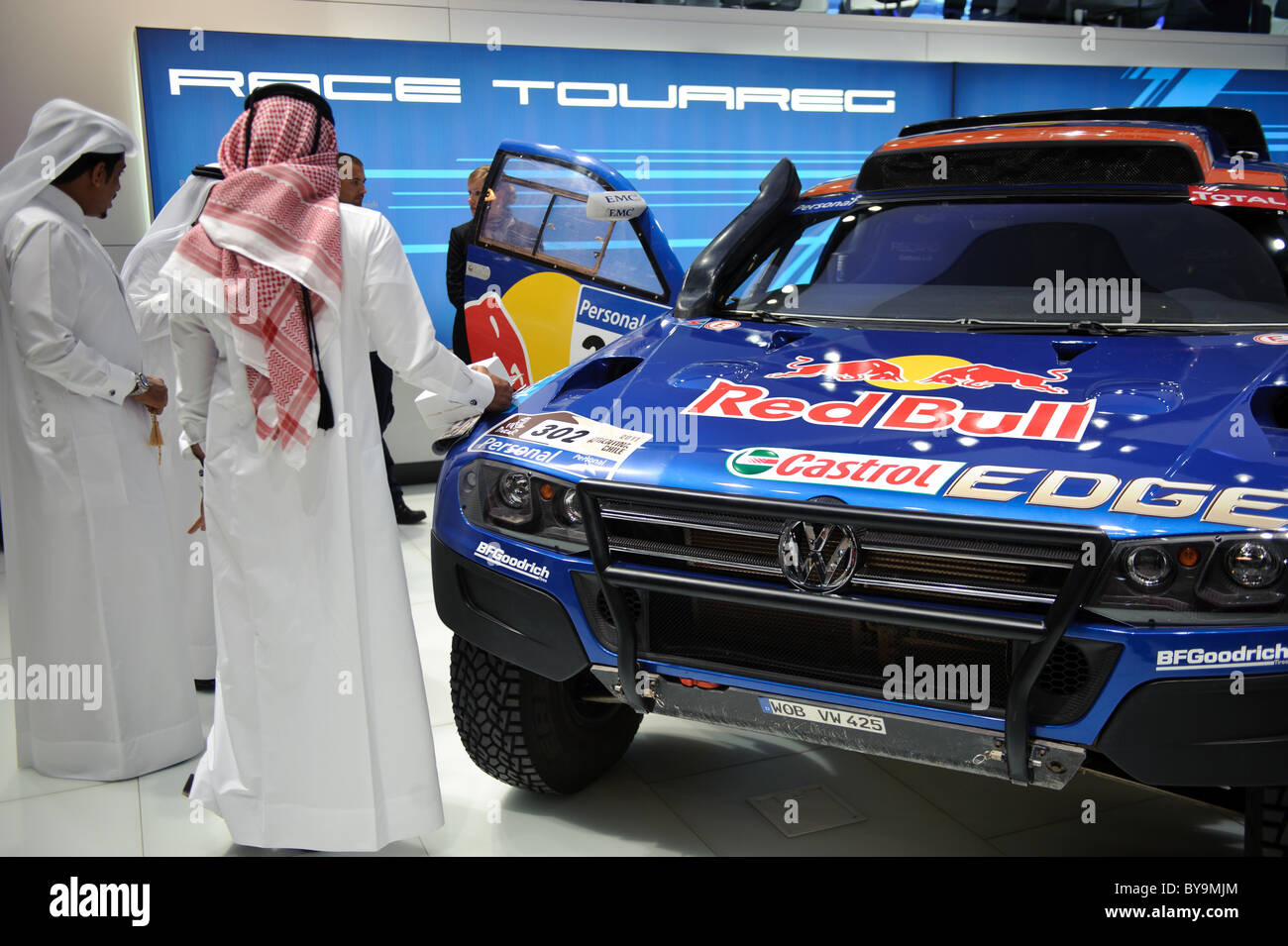 The Volkswagen Race Touareg 3 driven won the 2011 Dakar Race on show at ...