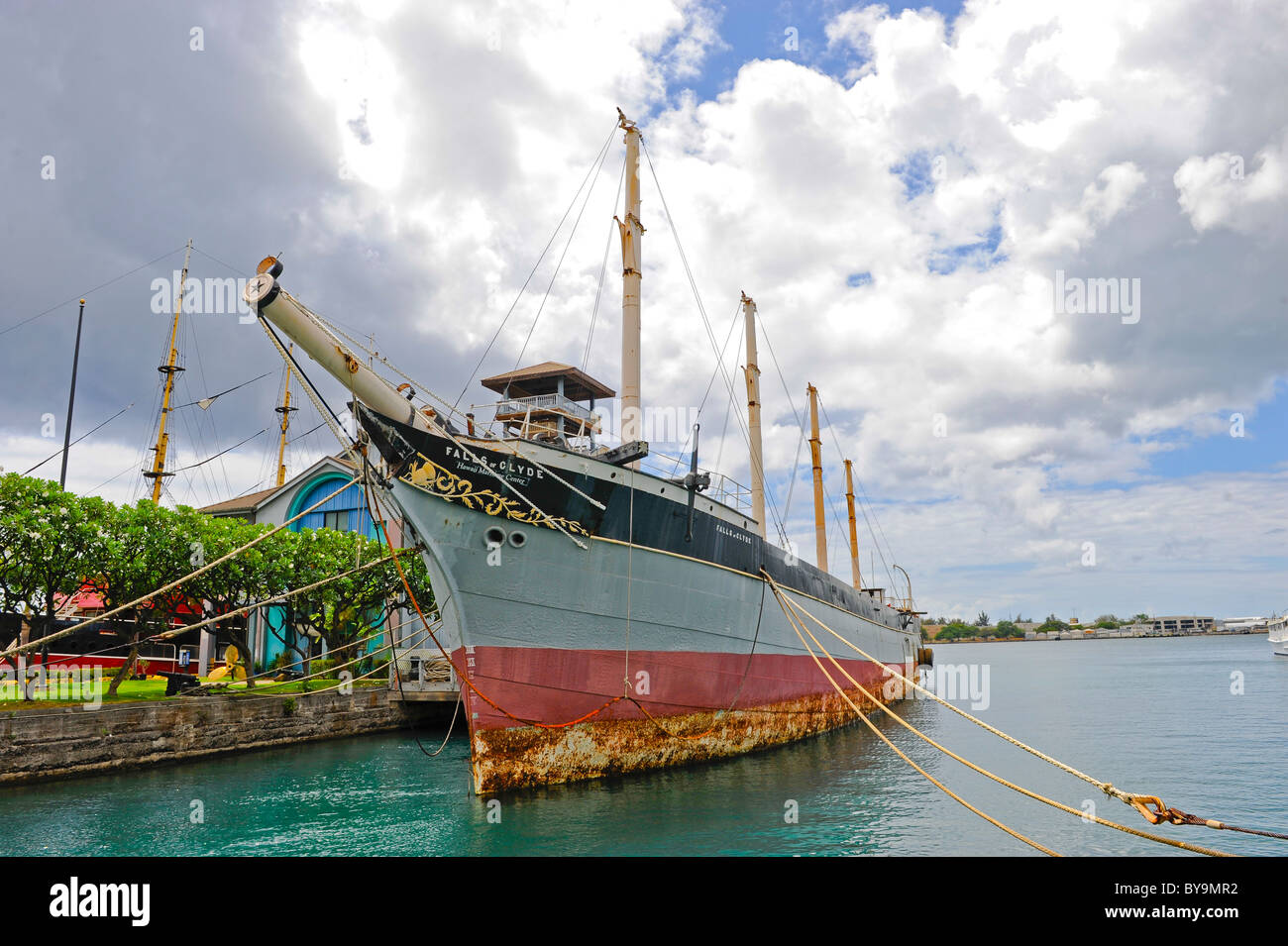 Hawaii Maritime Center Honolulu Harbor Area Oahu Pacific Ocean Stock ...