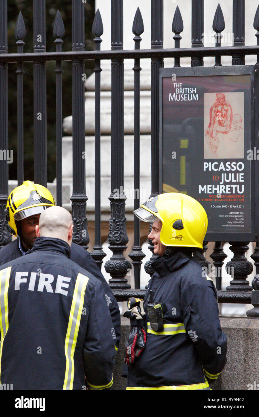 LONDON, UK. The British Museum evacuated due to a chemical alert Stock ...