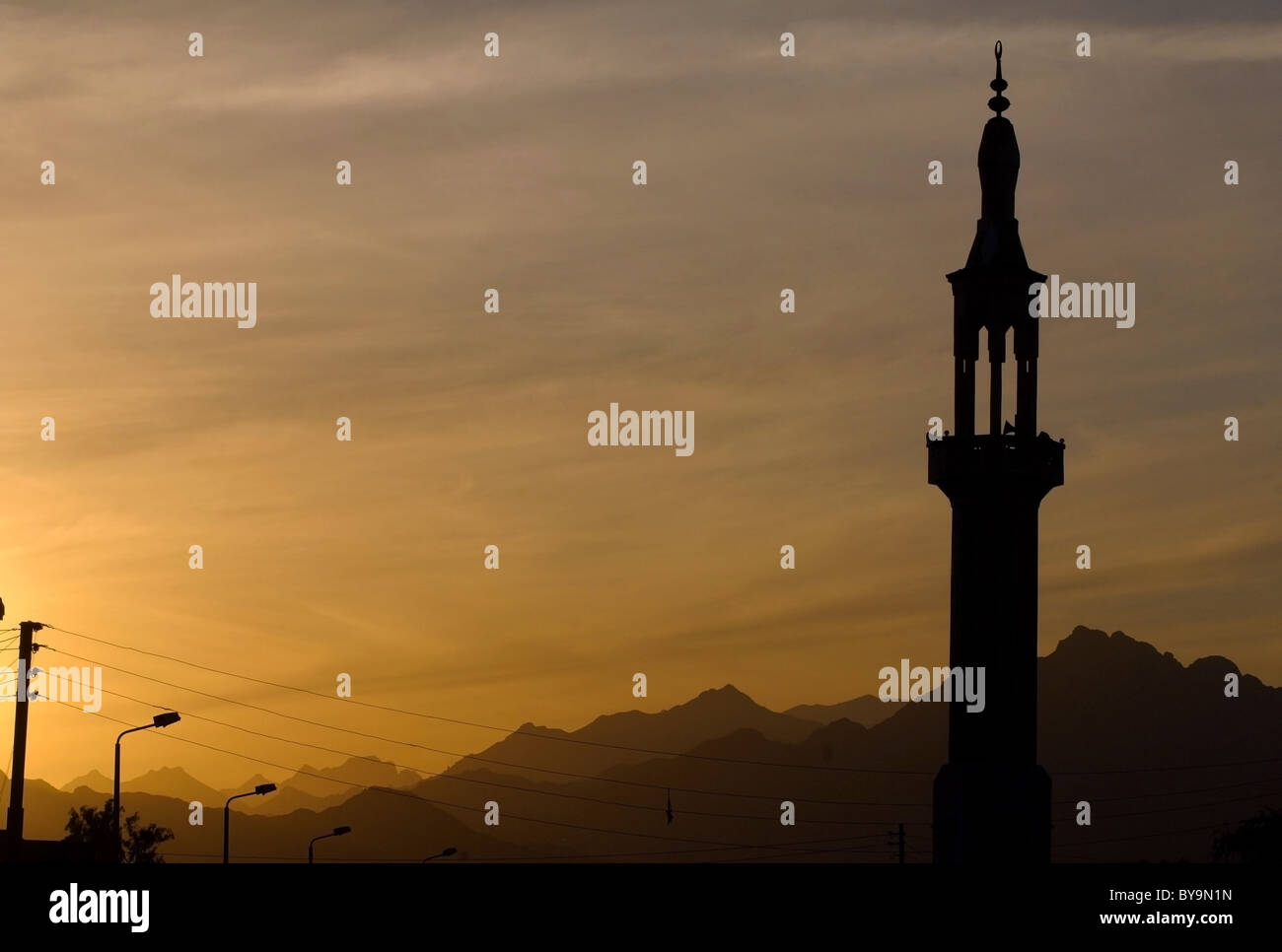 Minaret, Dahab, Red Sea, Egypt, Africa Stock Photo - Alamy