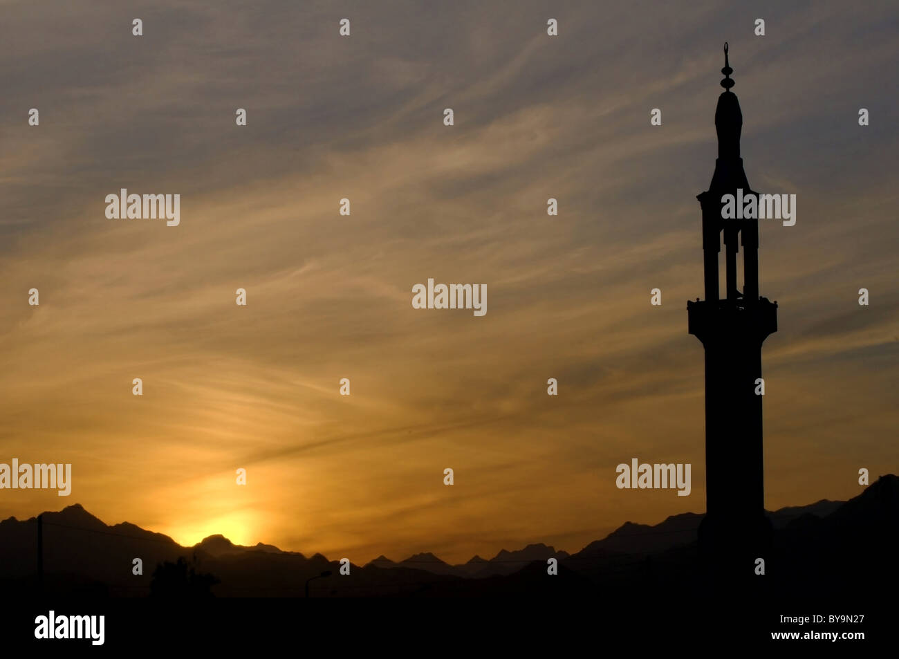 Minaret, Dahab, Red Sea, Egypt, Africa Stock Photo - Alamy