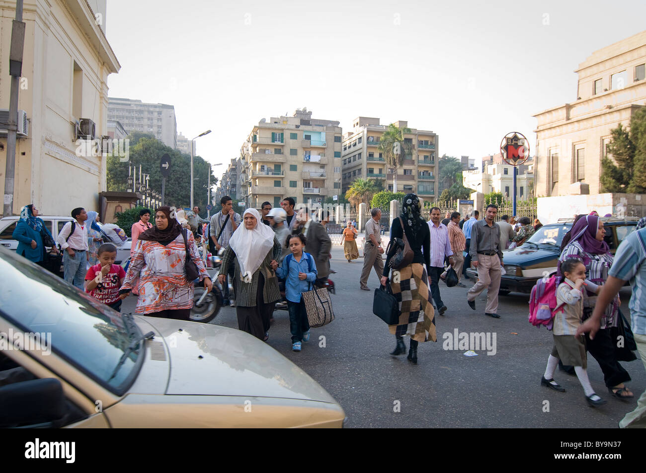 Cairo's streets are always busy with people, cars, buses, motorbikes ...