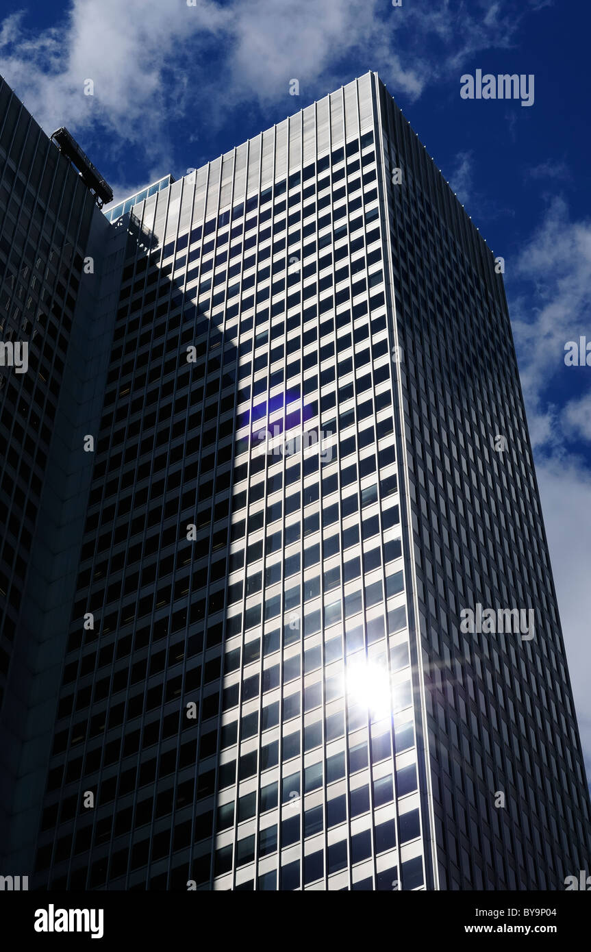 Corporate Office Tower In The Downtown Business District Stock Photo ...