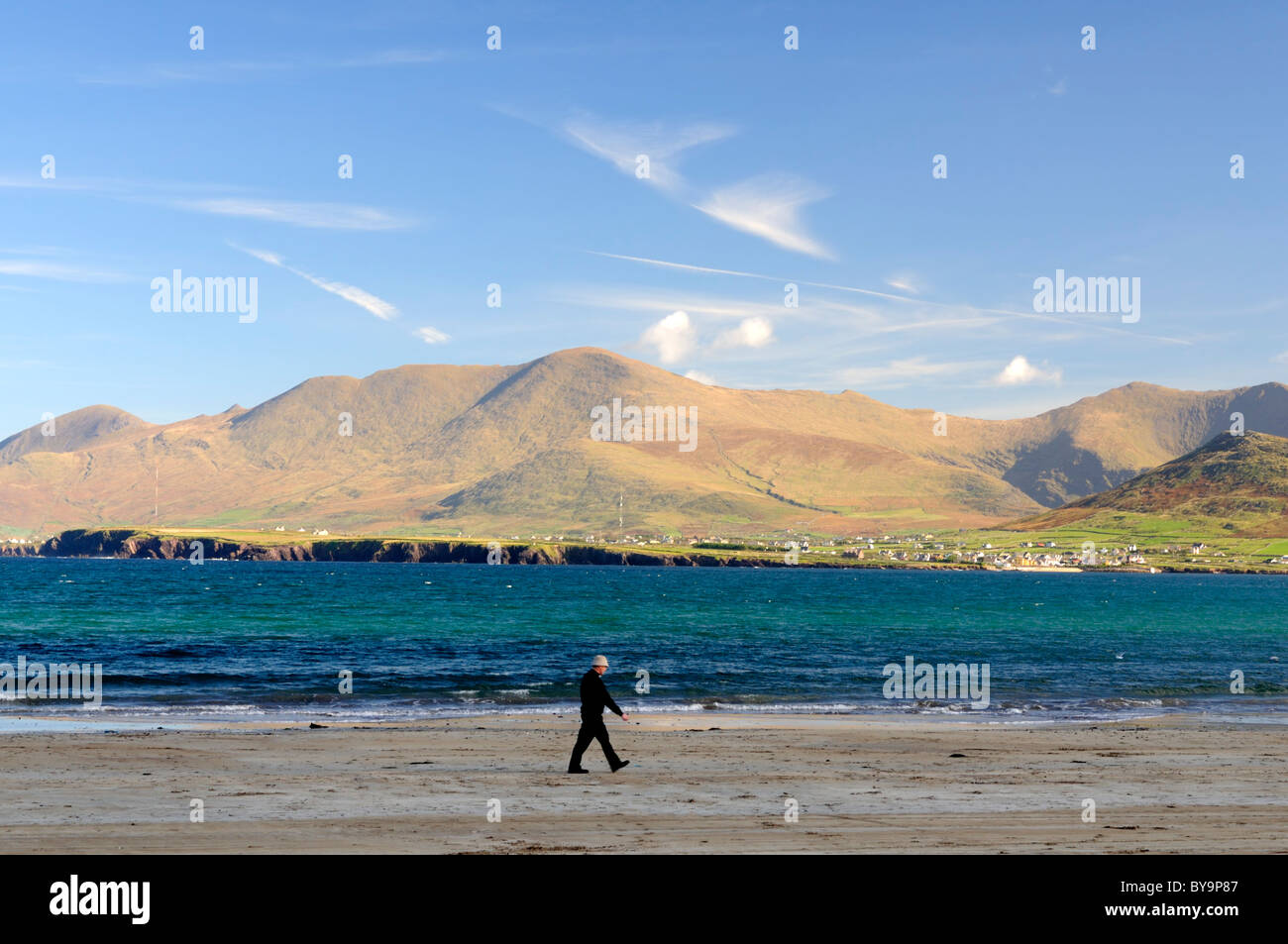 View of smerwick harbour from the beach near ballyferriter dingle ...