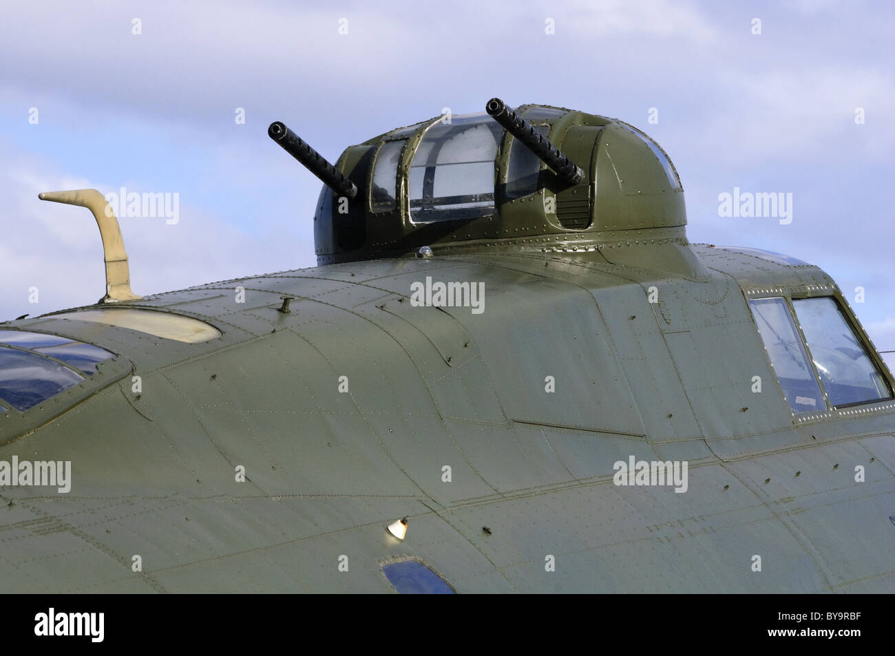 Upper gun turret on B-17G Flying Fortress "Sally B Stock Photo - Alamy