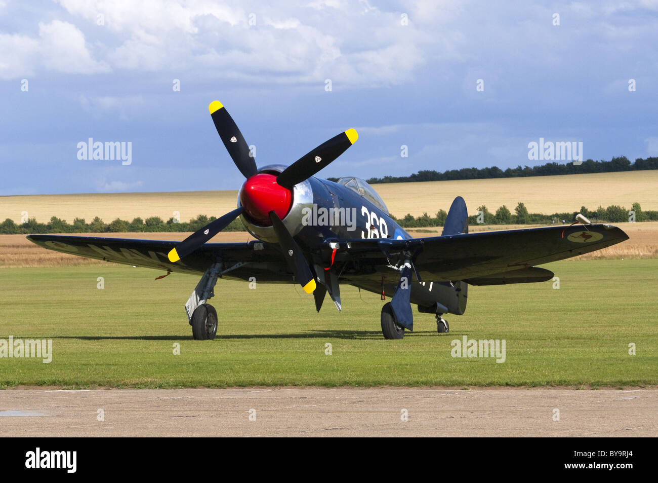 Hawker Fury FB10 ISS in Royal Australian Navy colours on the flightline ...