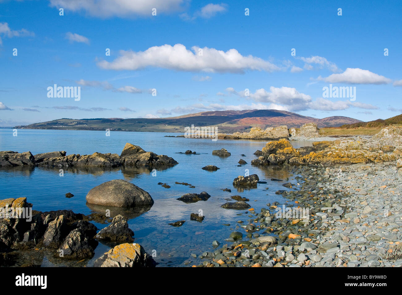 The shore at Carrick Solway Firth and Fleet Bay Stock Photo - Alamy