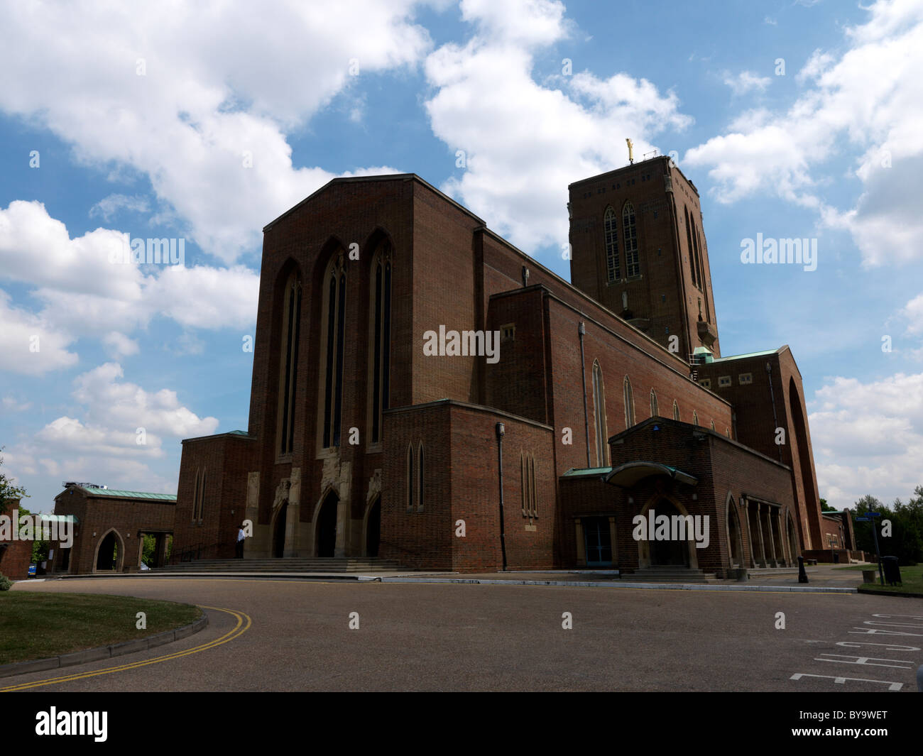 Guildford cathedral guildford united kingdom hi-res stock photography ...