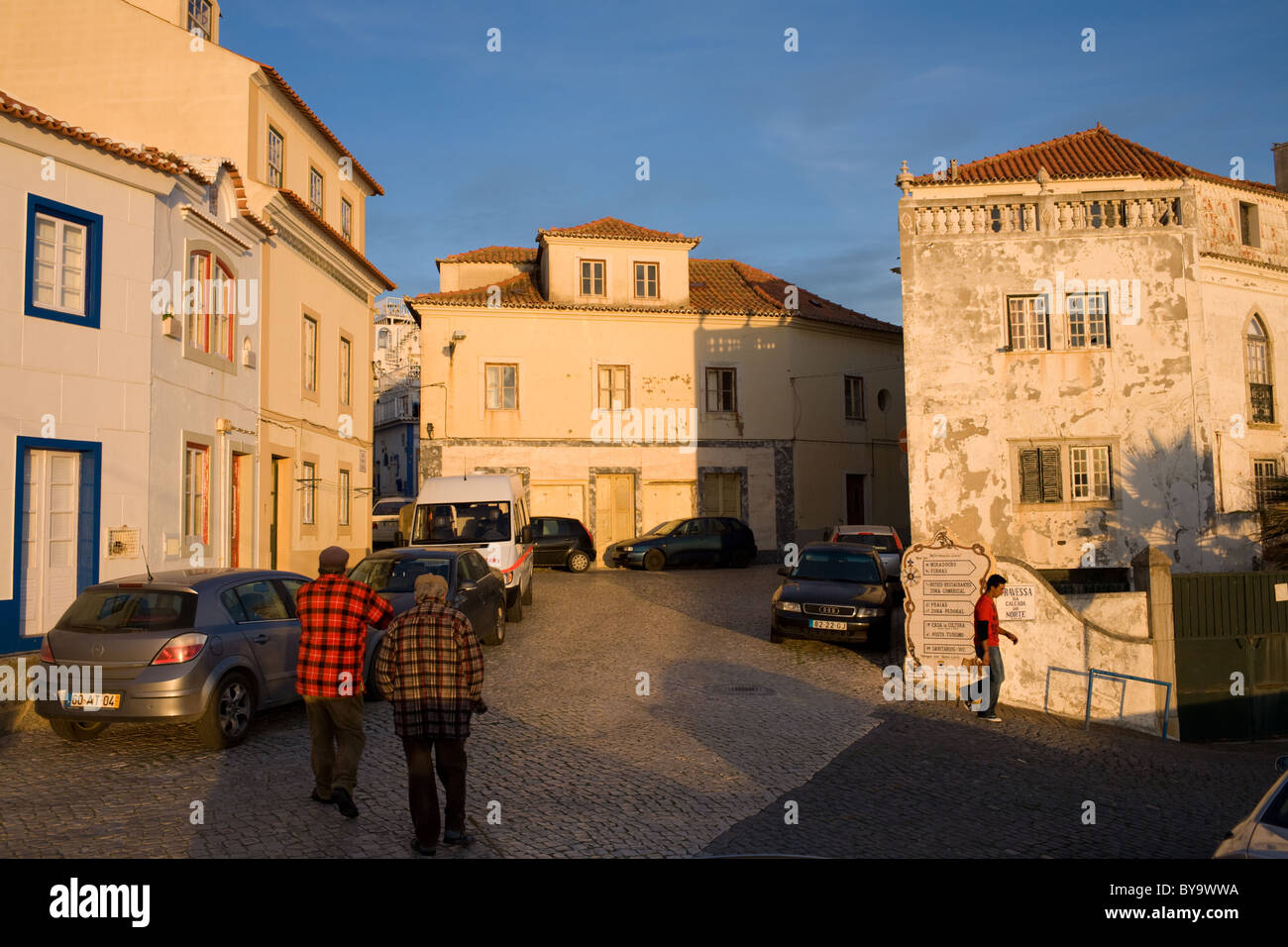 Street scene, Ericeira, Portugal Stock Photo - Alamy