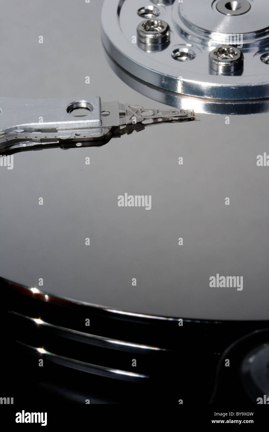 Hard disk drive macro Stock Photo - Alamy