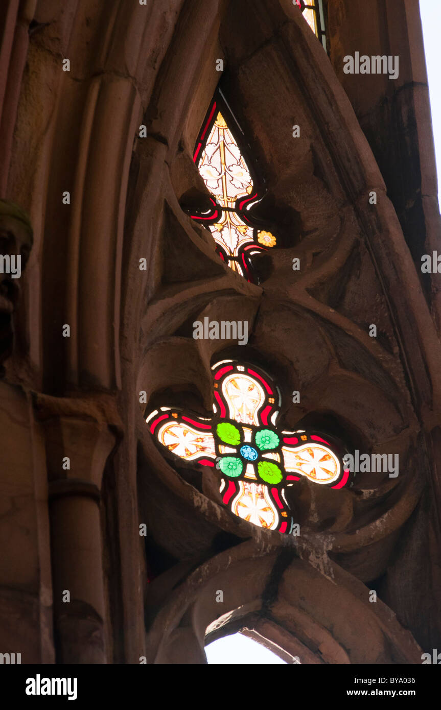Stained glass window cathedral coventry High Resolution Stock ...