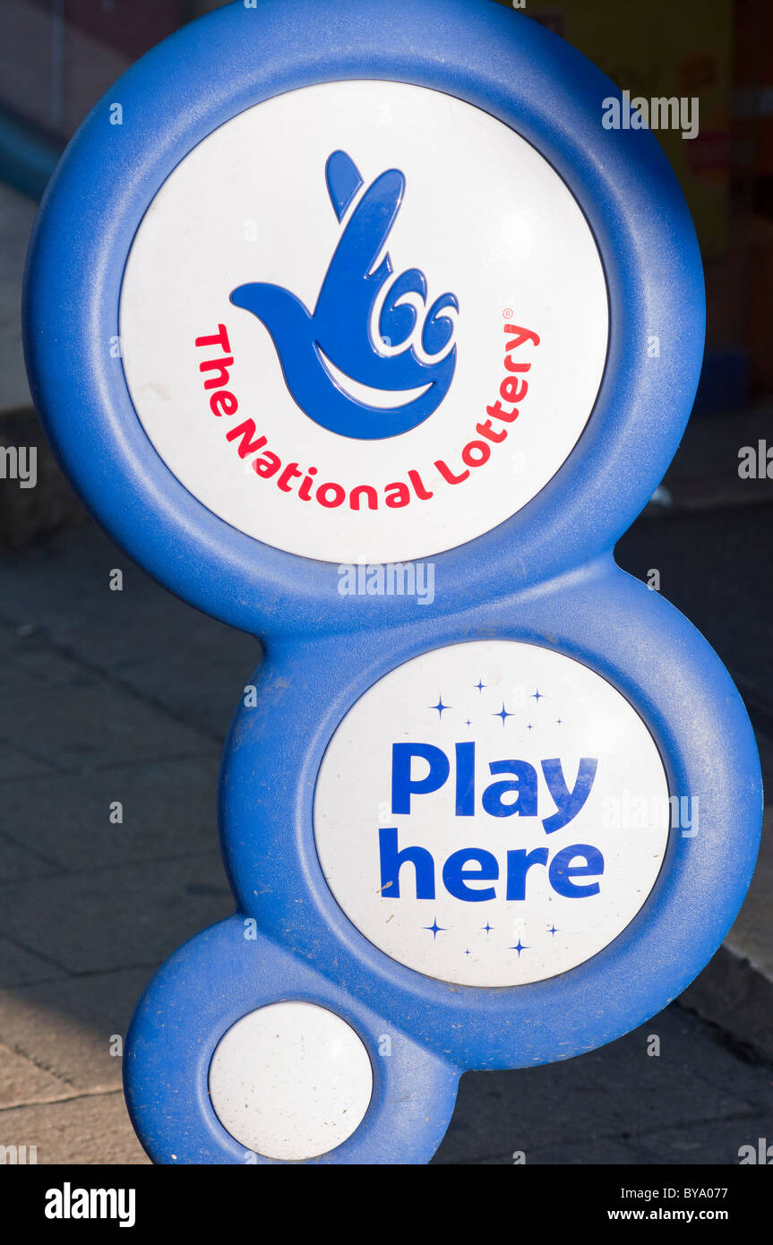 Sign uk national lottery hi-res stock photography and images - Alamy