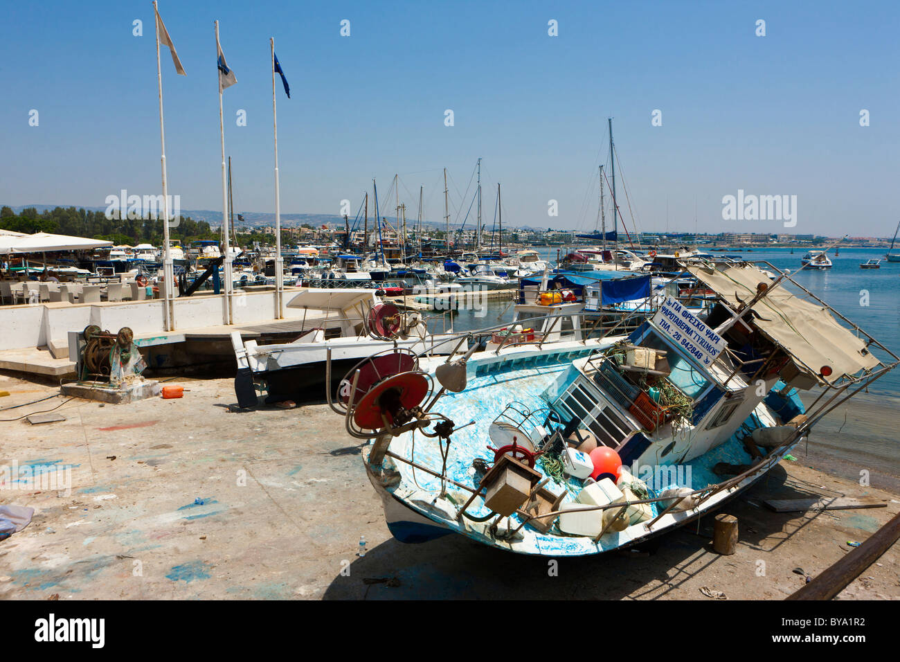 Paphos Port, southern Cyprus Stock Photo - Alamy