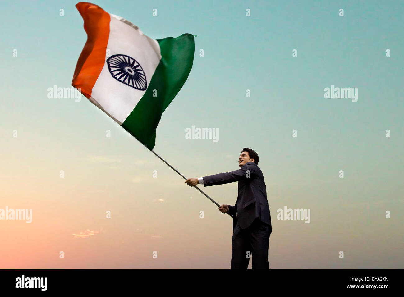 Indian tri color flag hi-res stock photography and images - Alamy