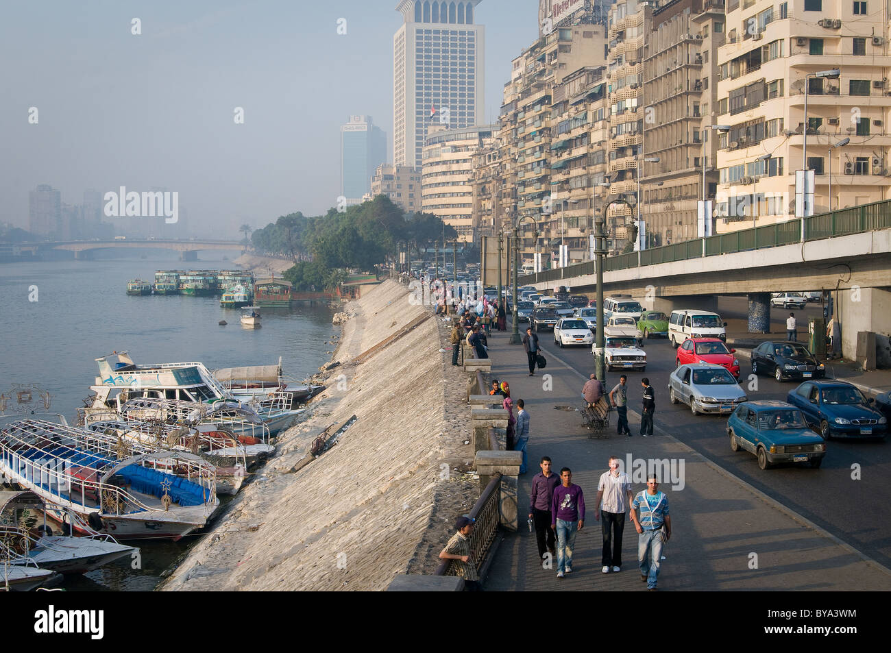 Cairo's streets are always busy with people, cars, buses, motorbikes ...