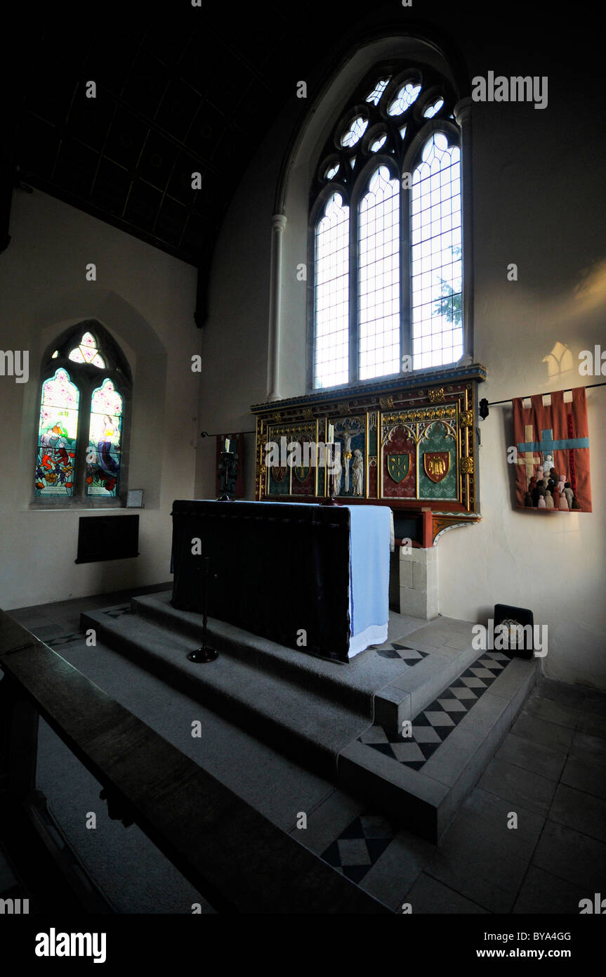 Kintbury Parish Church Interior Berkshire UK Alter Stock Photo - Alamy